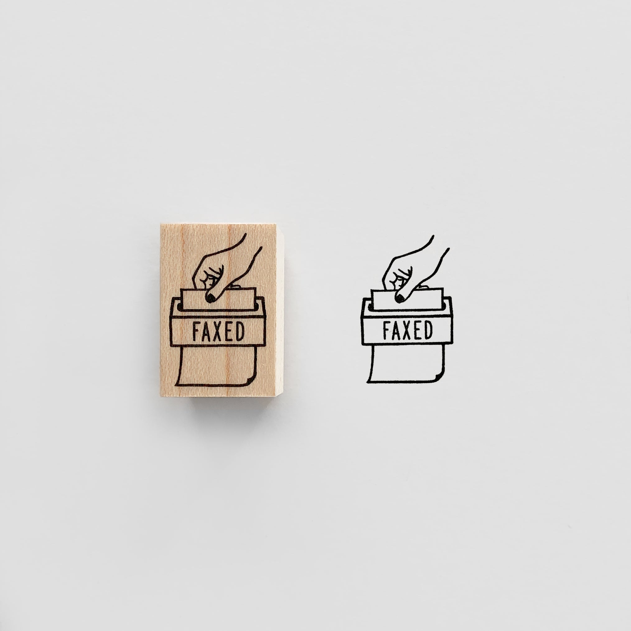〈FAXED〉スタンプ｜FAX済 – KNOOPWORKS
